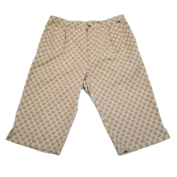 Gucci | Pants | Vintage Gucci Monogram Pants Shorts Gg | Poshmark